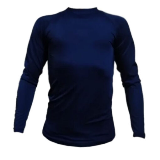 Elaborado en poliéster licrado, transpirable, secado rápido, cuello redondo